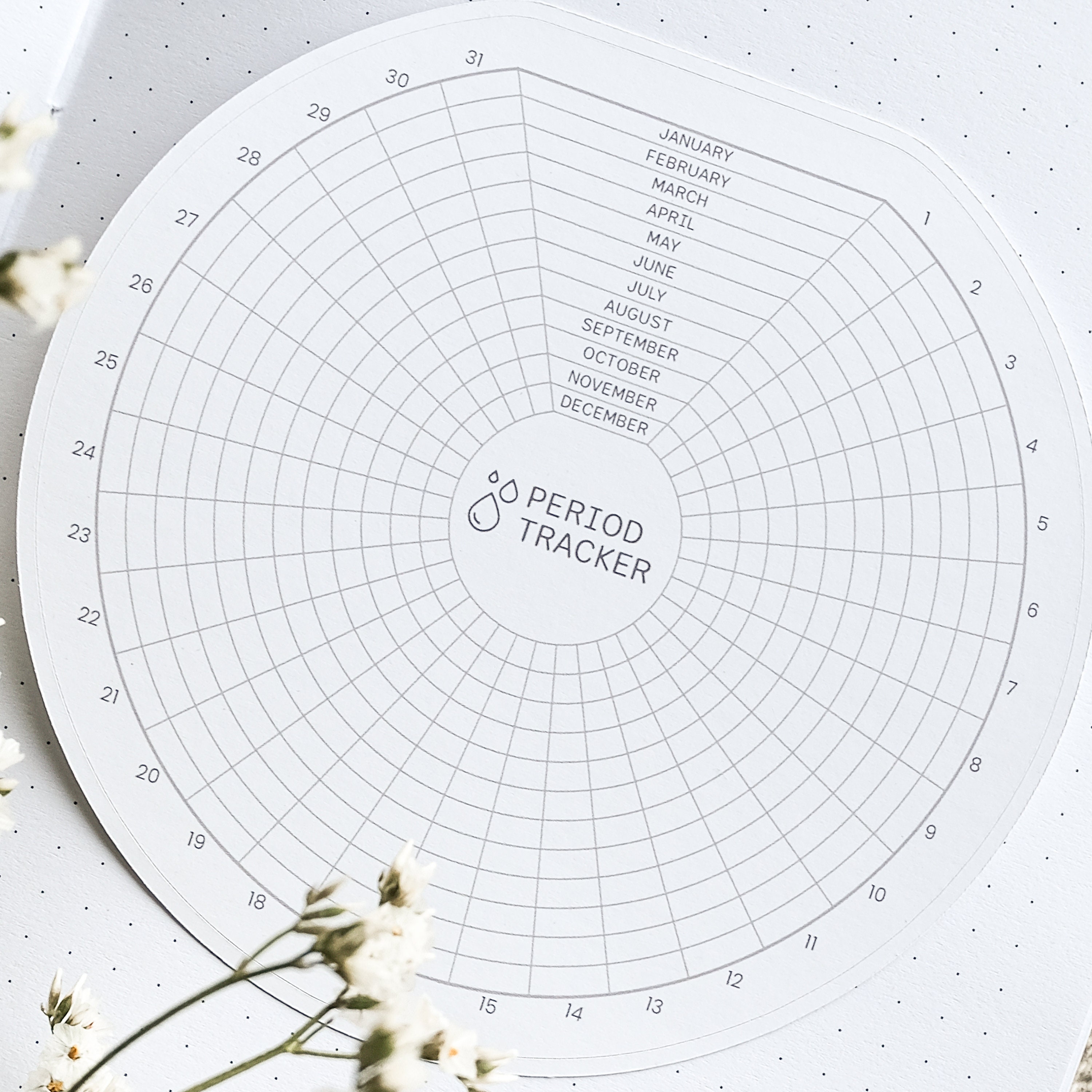 Period Tracker Sticker to Track and Color Your Period Cycle Length ...