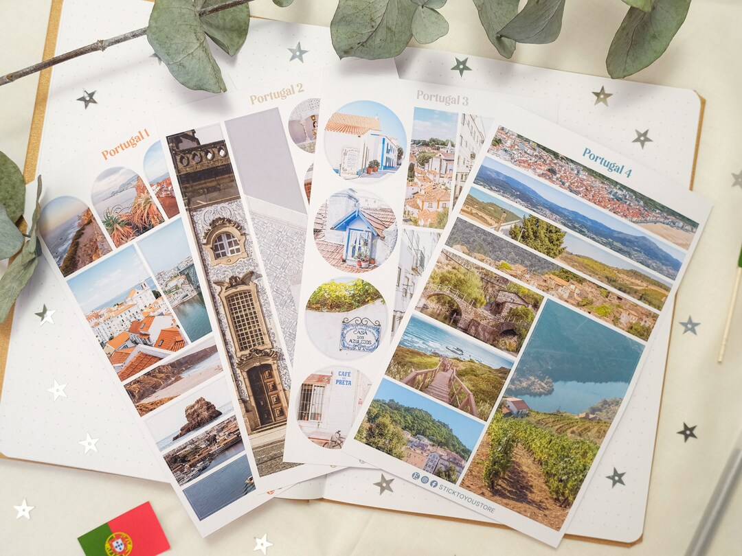 Portugal Travel Stickers: Journal Scrapbook Stickers - Etsy