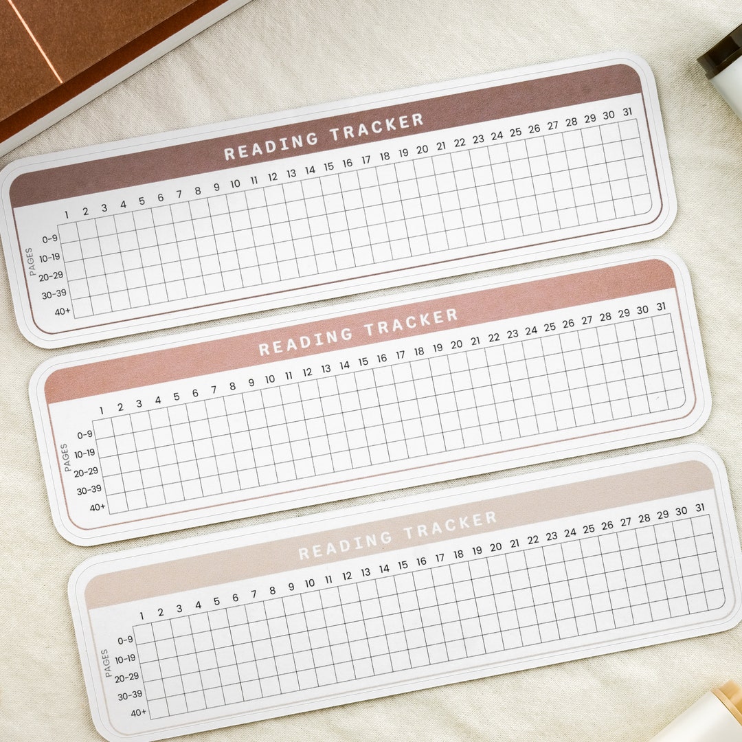Daily Reading Tracker Sticker: Journal & Planner Goals - Etsy
