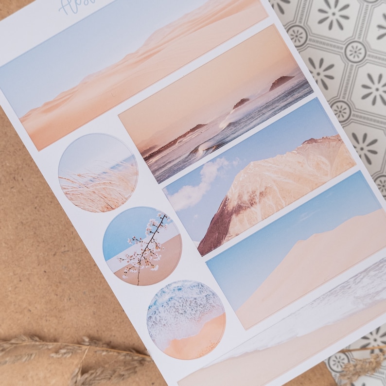 Aesthetic Stickers - Pastel Neutral Planner & Journal Sticker Sheets - Etsy
