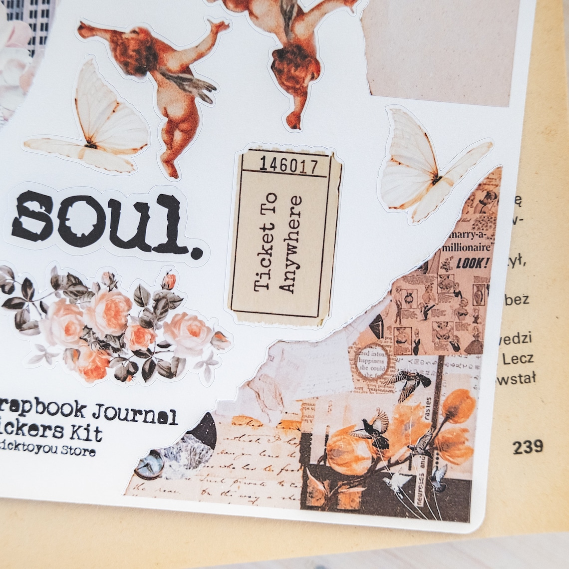 Vintage Art Decor Stickers for Journaling Aesthetic Retro | Etsy