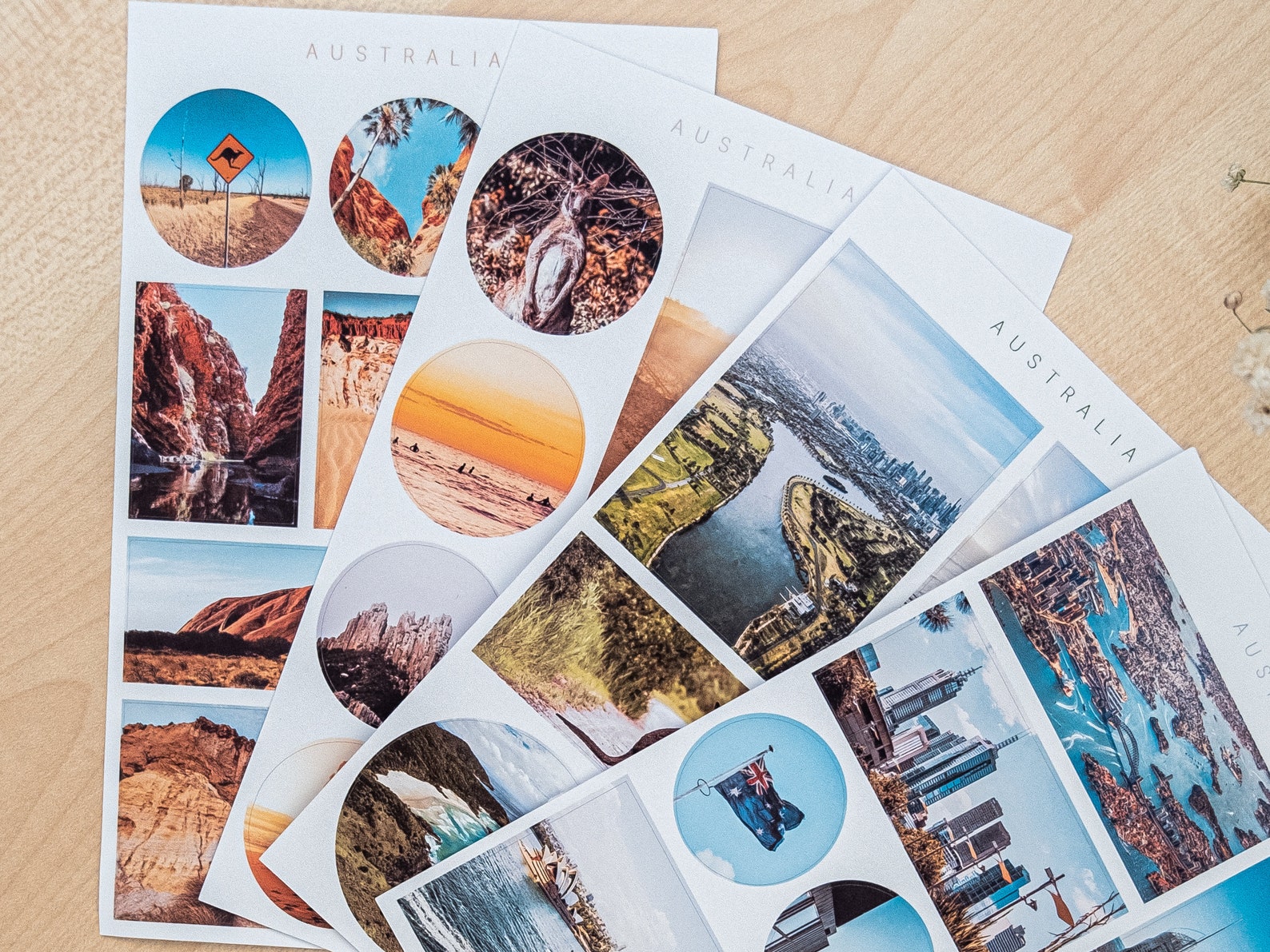 Australia Themed Stickers Travel Journal Stickers - Etsy