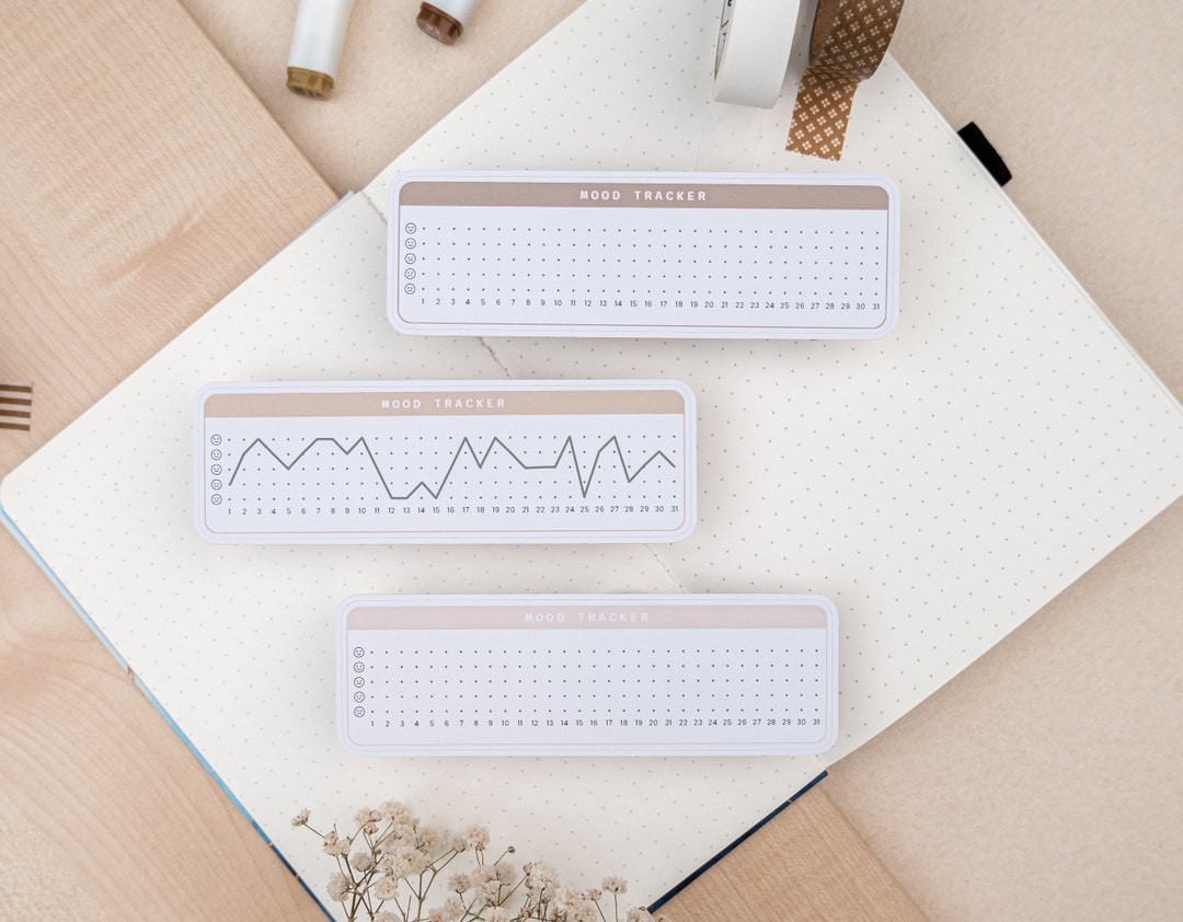 Mood Graph Stickers: Mental Health Tracker for Planners & Journals - Etsy
