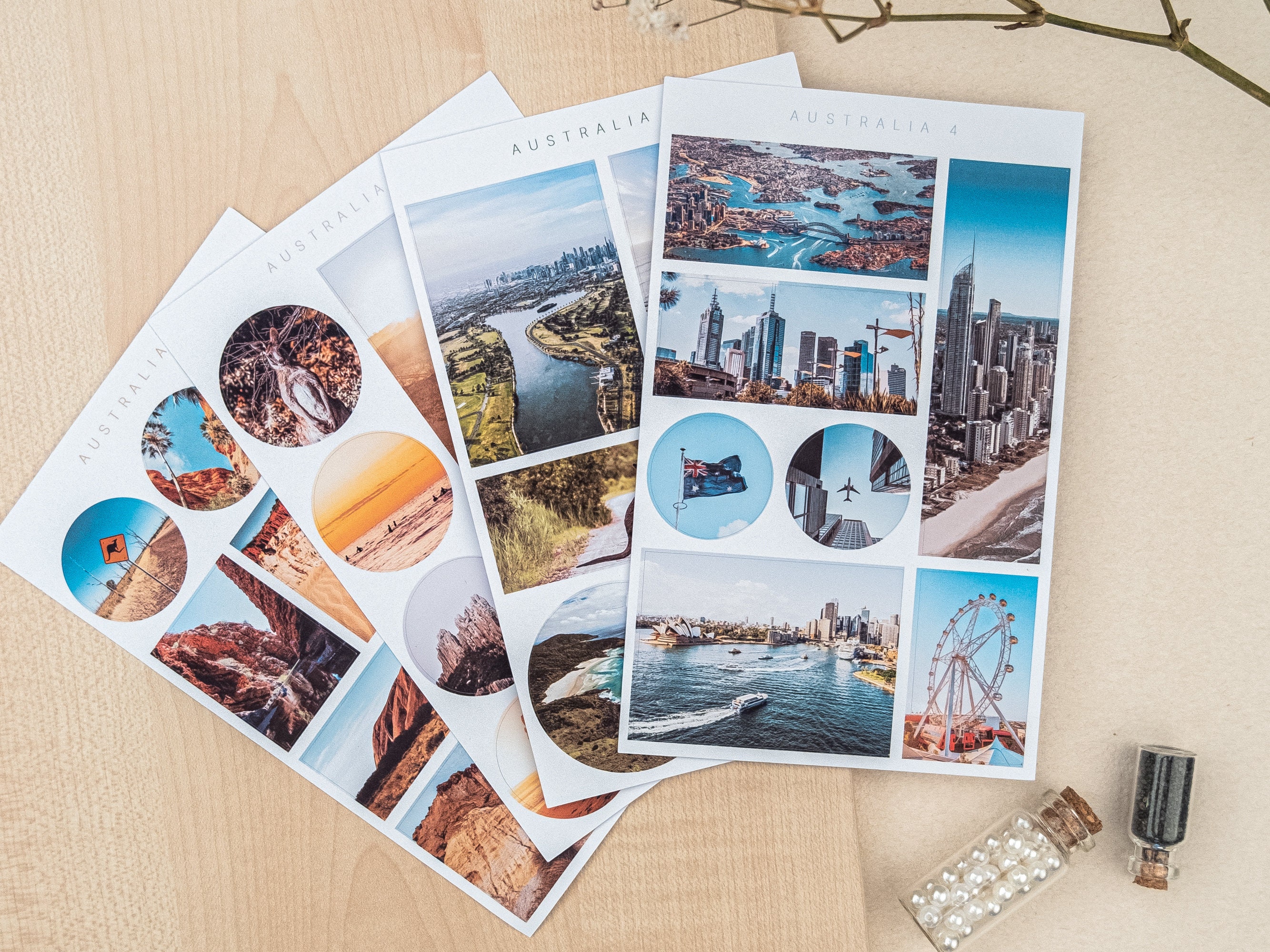 Australia Themed Stickers Travel Journal Stickers - Etsy