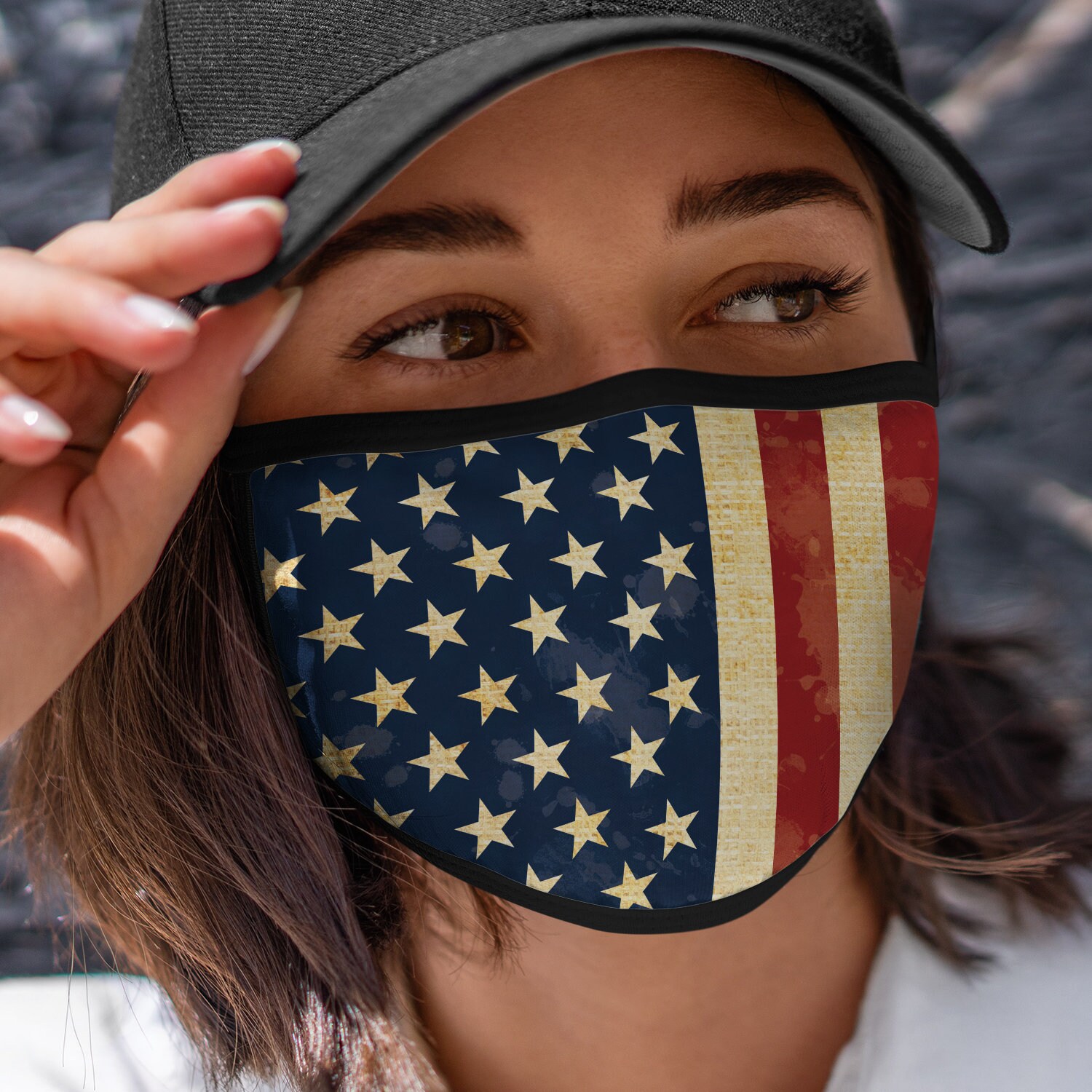 American Flag Face Mask Patriotic American Flag Face Mask - Etsy