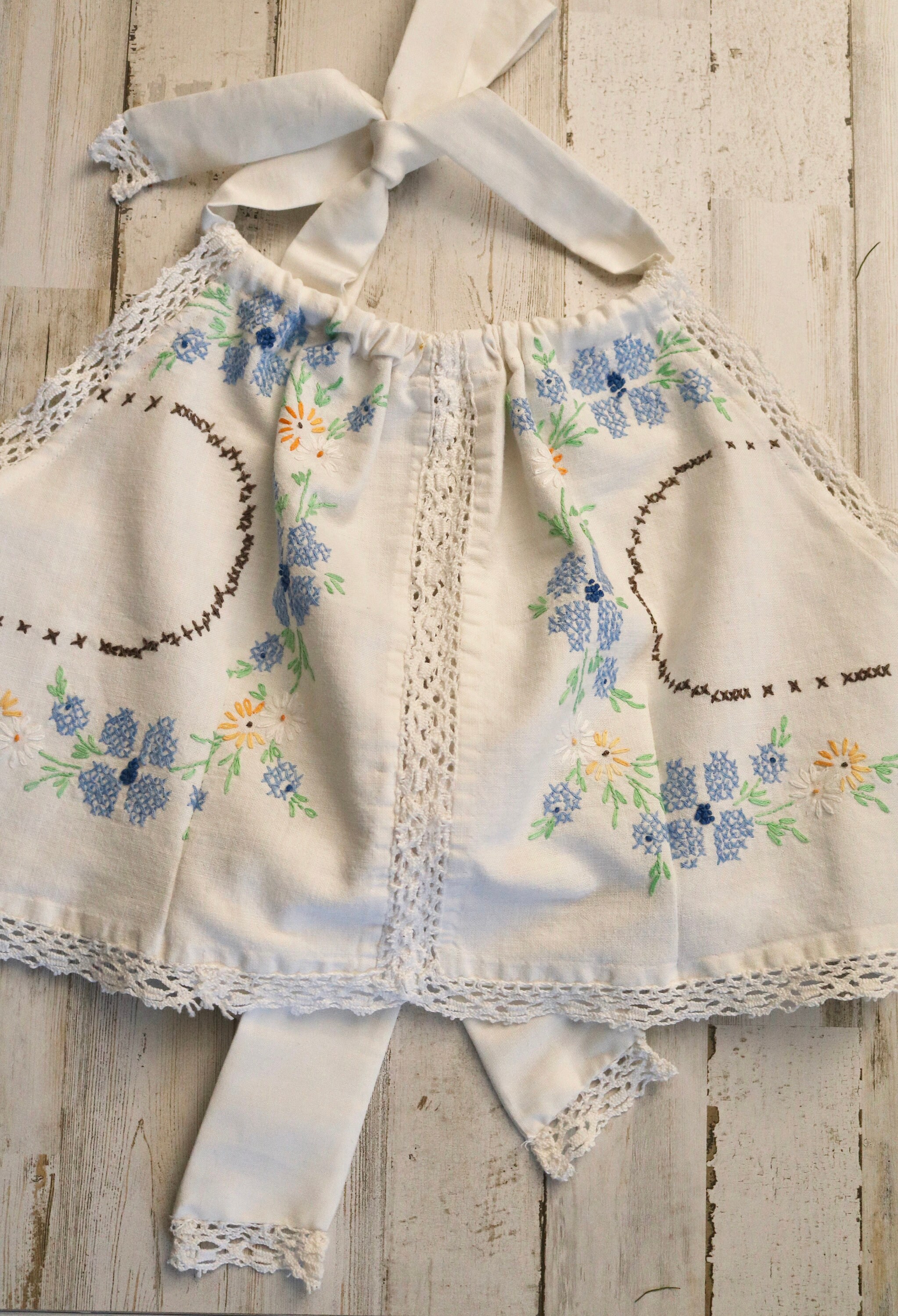 Made to Order Halter Top Upcycled Vintage Linens Tie Back - Etsy