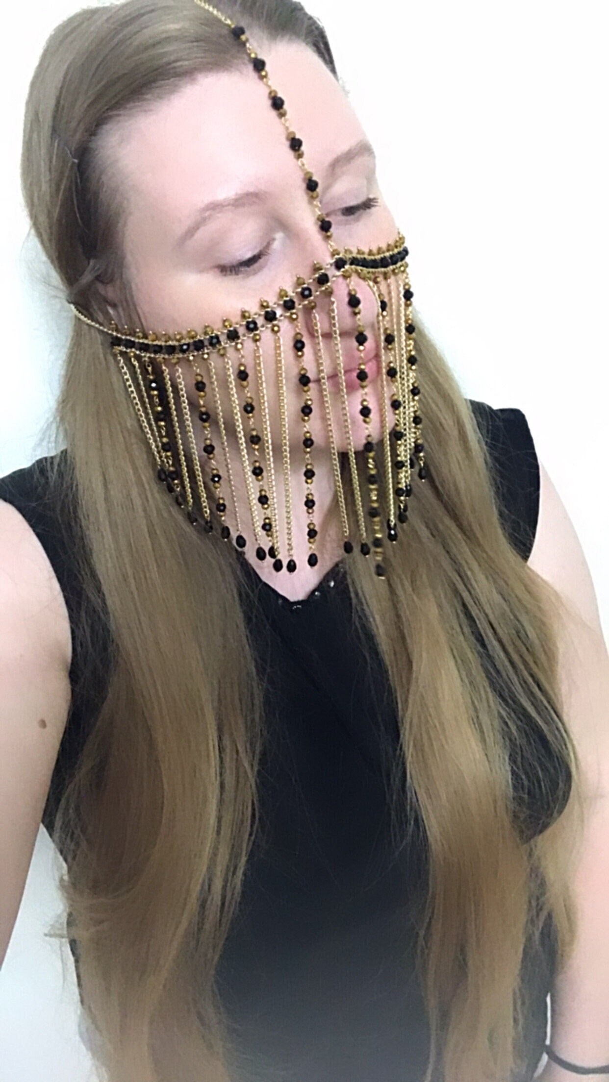 Arabic Gold Face Chain - Etsy