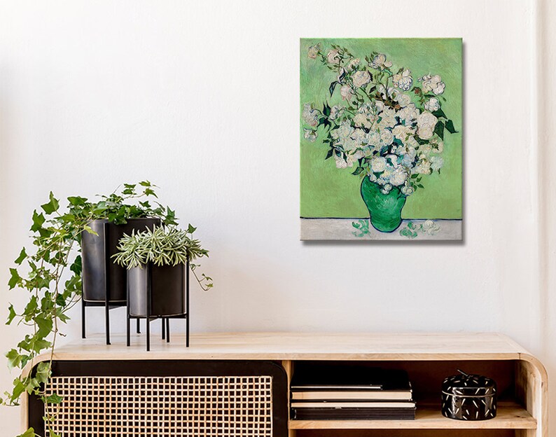 White Roses by Vincent Van Gogh Classic Fine Art Famous Oil - Etsy