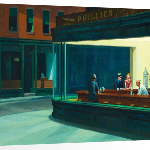 Edward Hopper the Nighthawks Poster - Etsy
