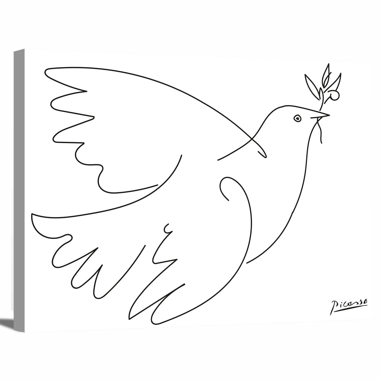 Paloma de la Paz Picasso Reproducción Dibujo Bellas Artes - Etsy España