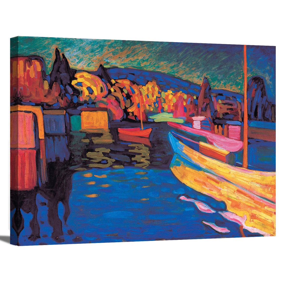 Autumn Landscape With Boats by Wassily Kandinsky Fine Art Abstract ...