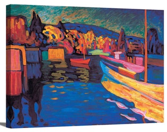 Autumn Landscape With Boats by Wassily Kandinsky - Etsy