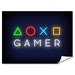Gaming Poster, Game Controller Button Neon Sign, Video Game Gamer Game ...