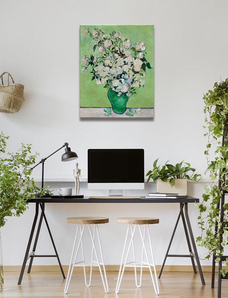 White Roses by Vincent Van Gogh Classic Fine Art Famous Oil - Etsy