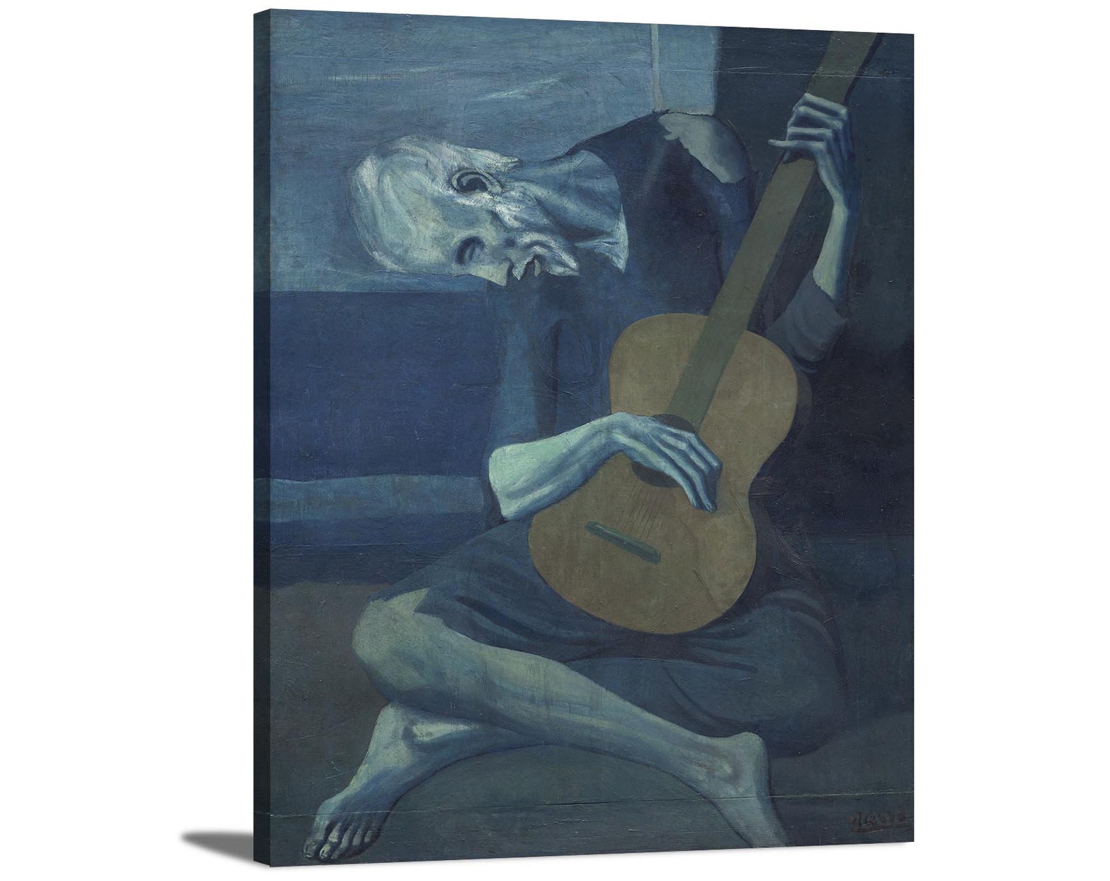 The Old Guitarist, 1903 by Pablo Picasso Classic Fine Art Wrapped ...