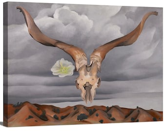 Georgia O'keeffe Art Print Ram's Head With White - Etsy