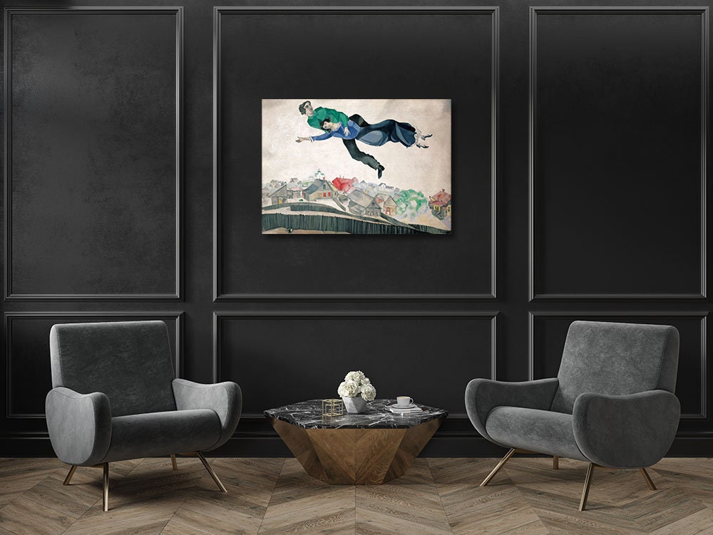 Over the Town by Marc Chagall Classic Fine Art Poster Print Artwork ...