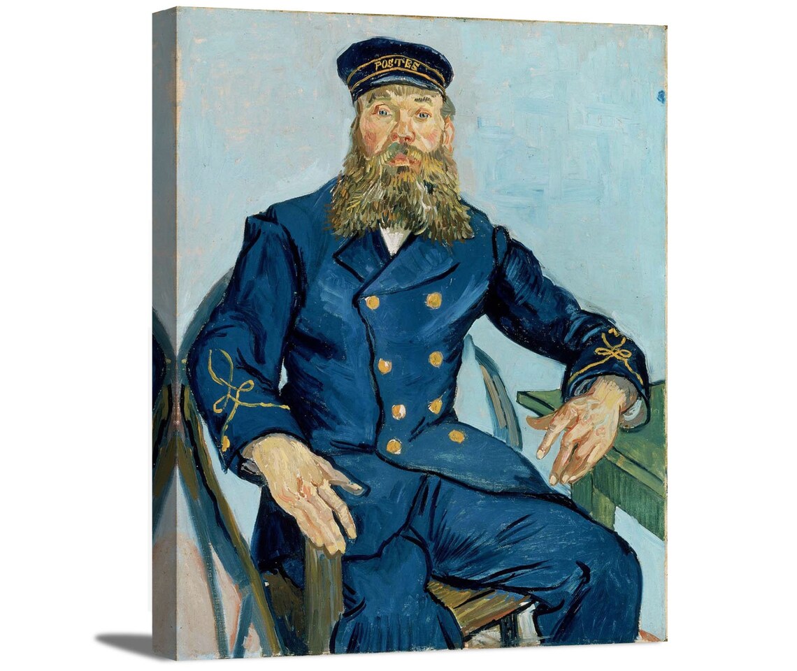 Portrait of the Postman Joseph Roulin by Vincent Van Gogh - Etsy