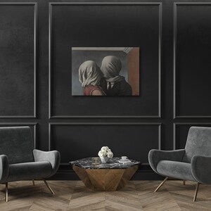 The Lovers II, 1928 by Rene Magritte Famous Art Print Painting Couple ...