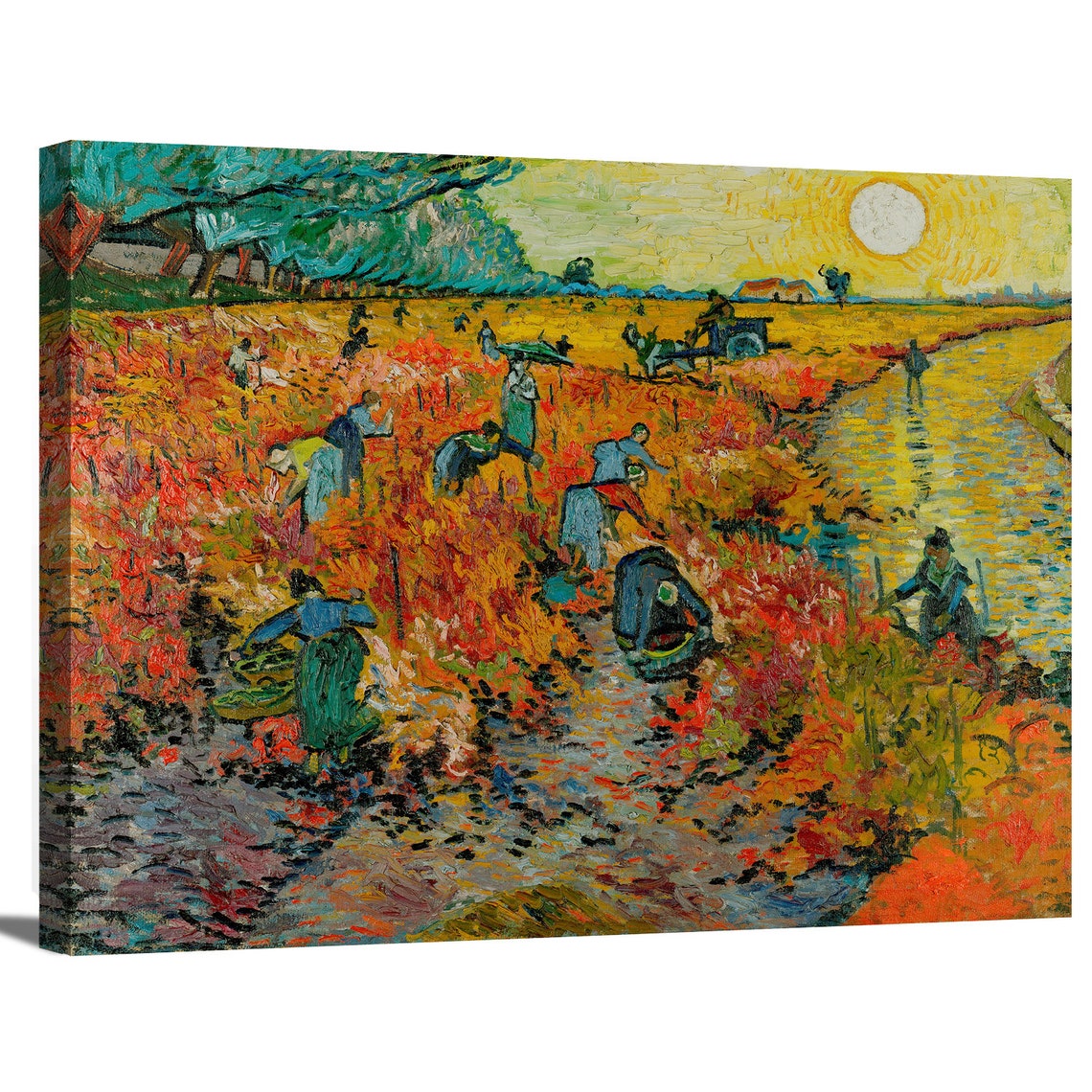 The Red Vineyard by Vincent Van Gogh Famous Artwork Gallery - Etsy
