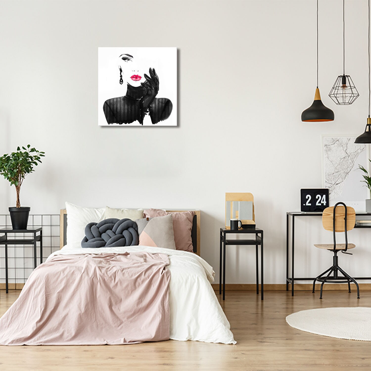 Beautiful Woman Portrait Abstract Fashion Watercolor | Etsy