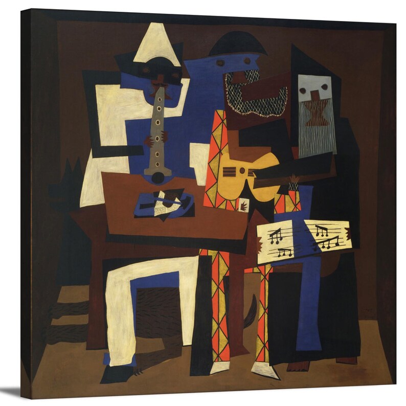 Three Musicians 1921 by Pablo Picasso Classic Fine Art Oil - Etsy