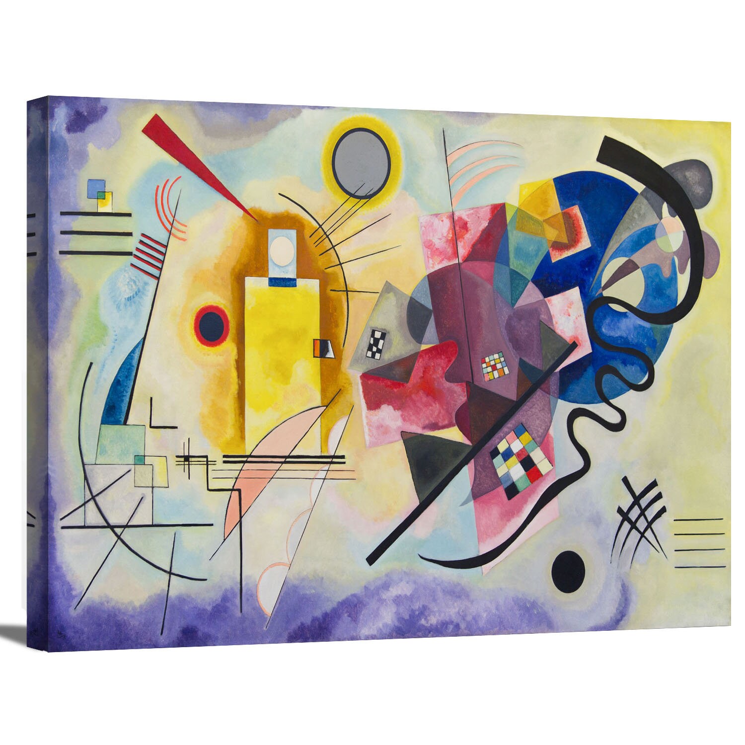Yellow Red Blue by Wassily Kandinsky Abstract Shapes Classic Fine Art ...