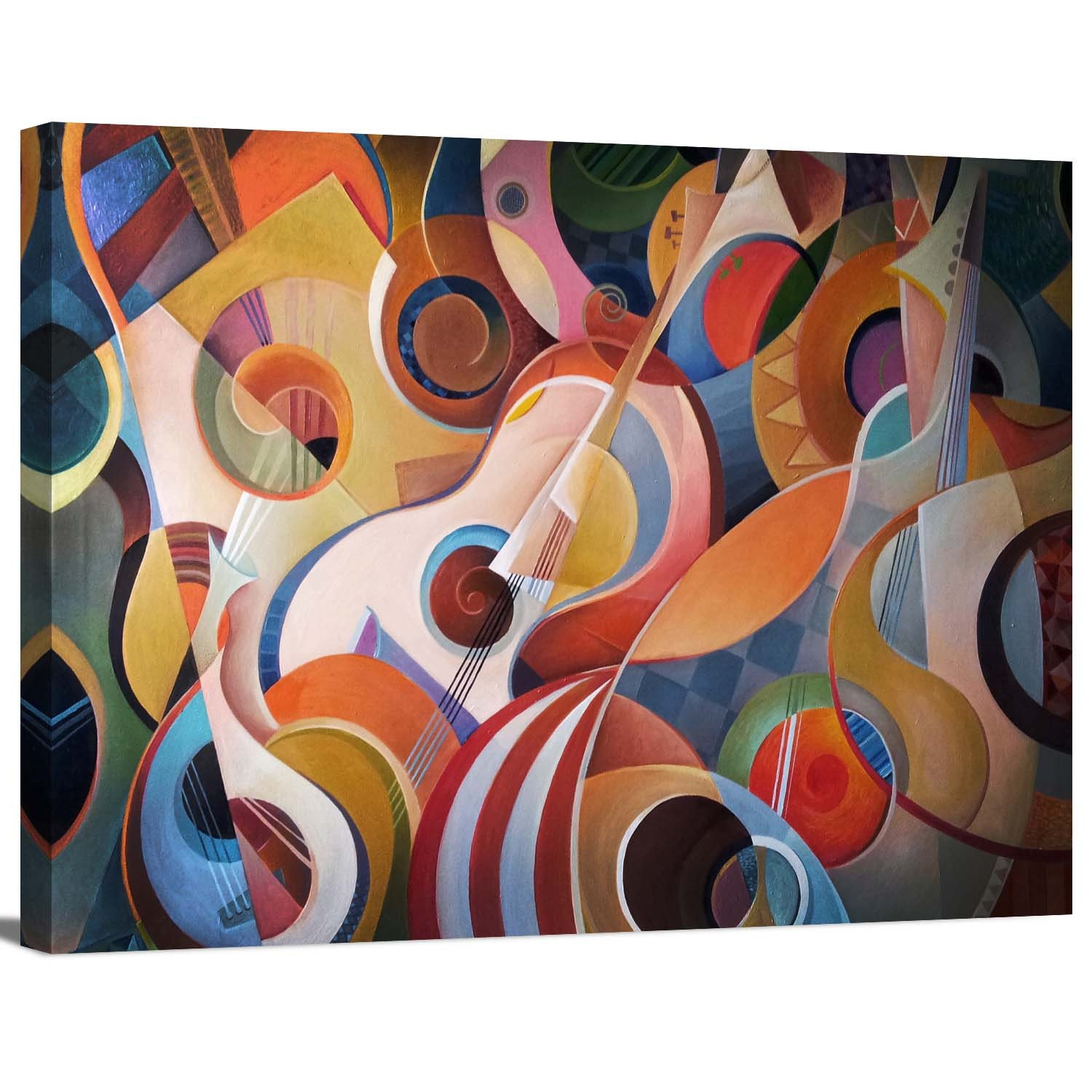 Modern Abstract Music Instrument Guitar Musical Notes | Etsy