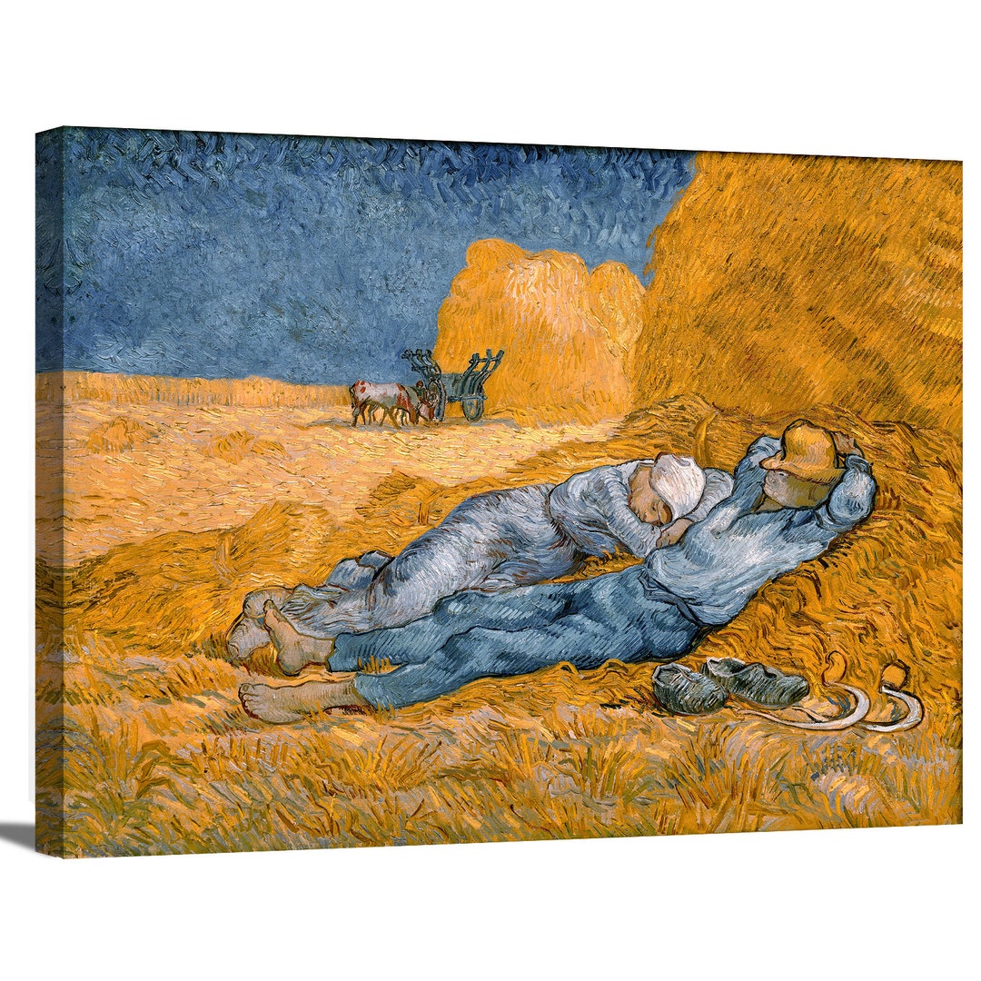 The Siesta (after Millet) by Vincent Van Gogh Famous Artwork Gallery ...
