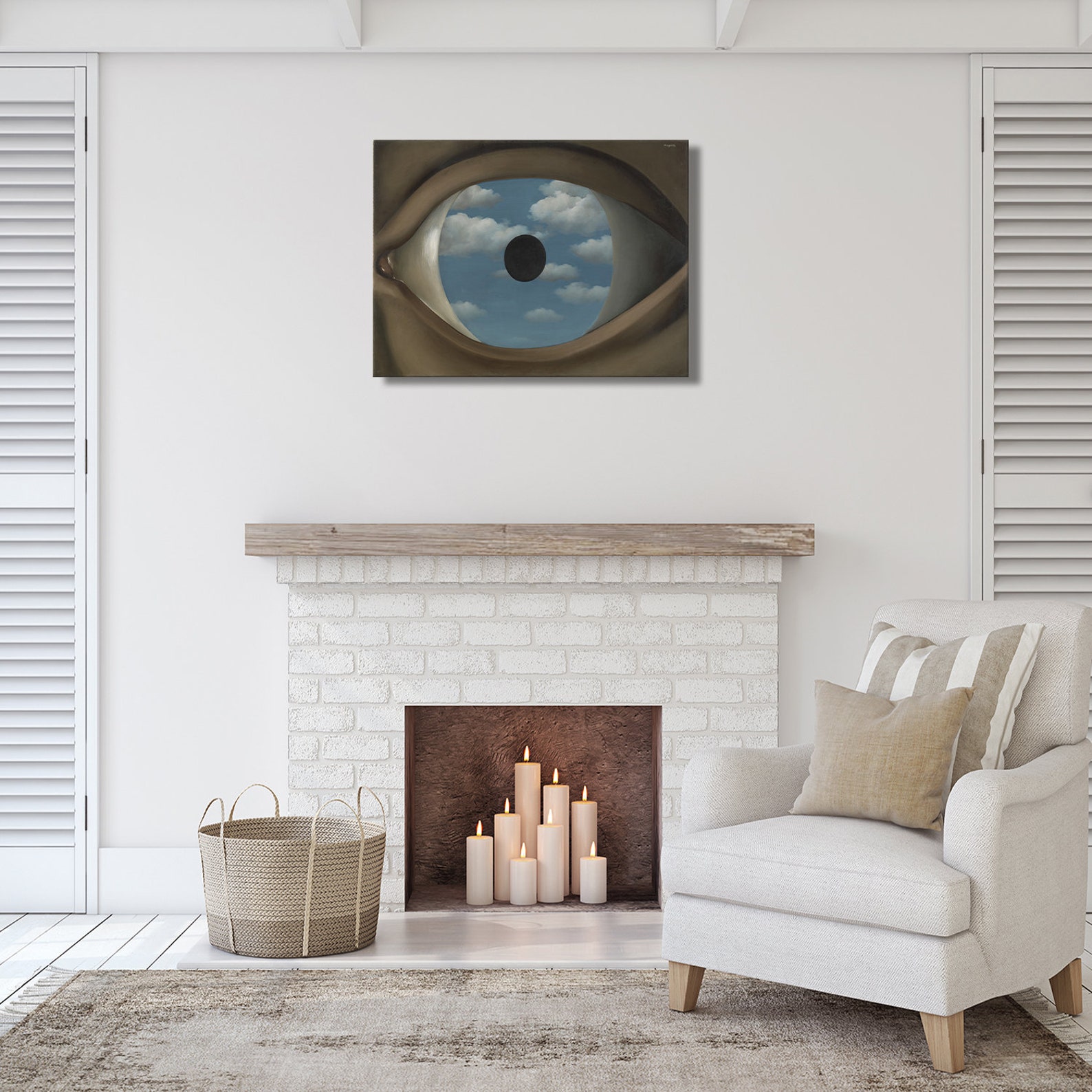 The False Mirror by Rene Magritte Fine Art Poster Print - Etsy