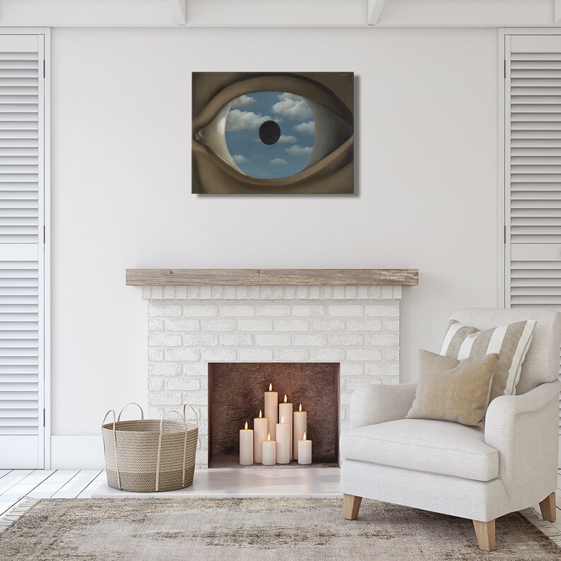 The False Mirror by Rene Magritte Fine Art Poster Print - Etsy