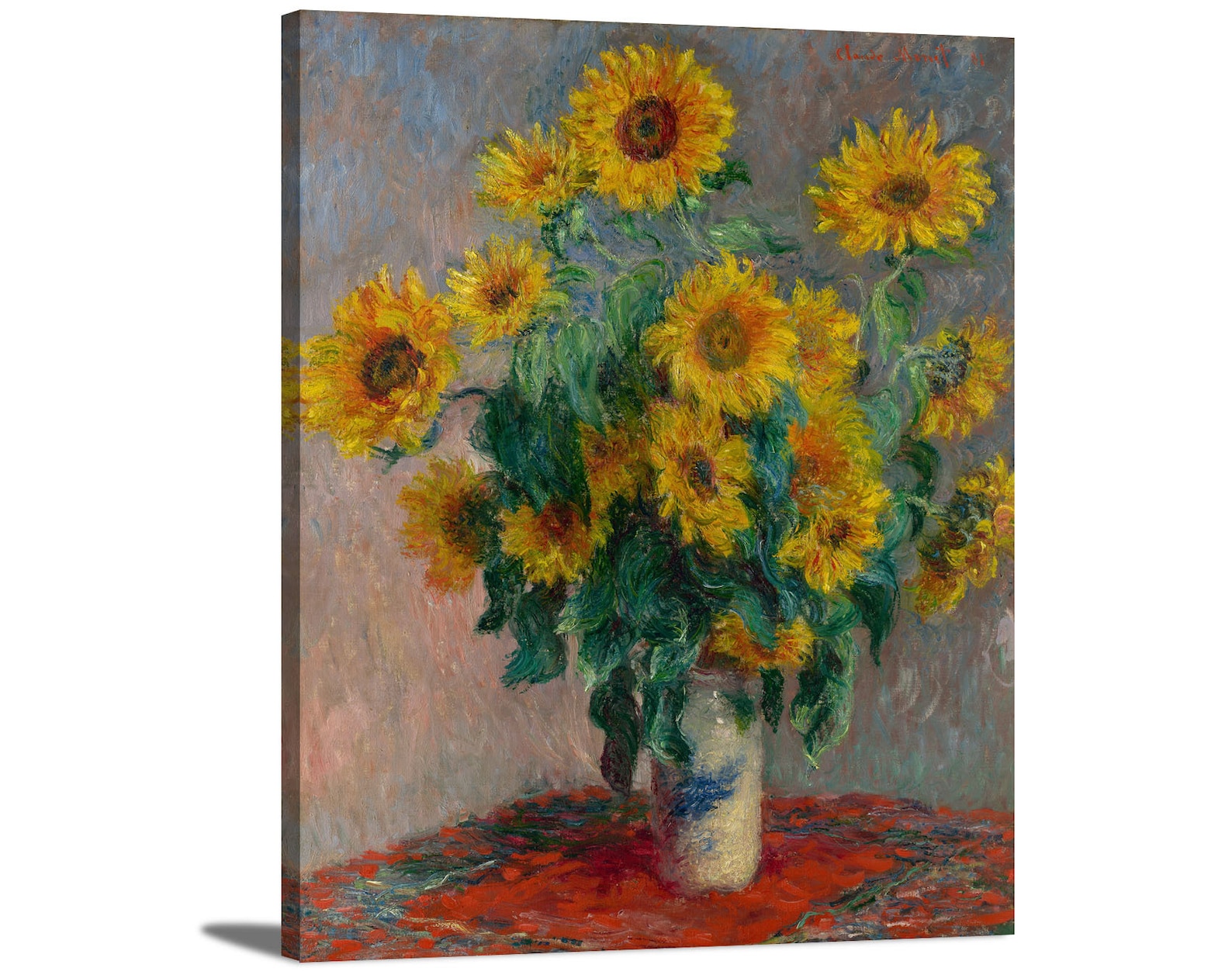 Sunflowers by Claude Monet Oil Painting Classic Fine Art | Etsy