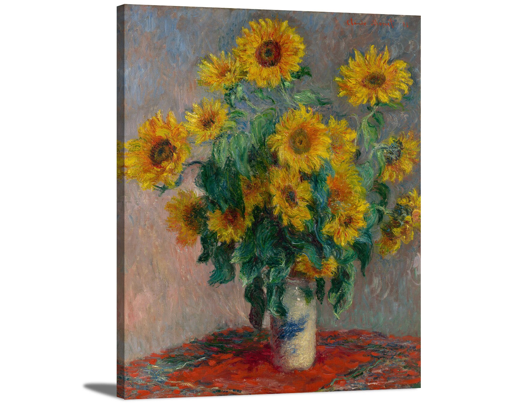 Sunflowers by Claude Monet Oil Painting Classic Fine Art | Etsy