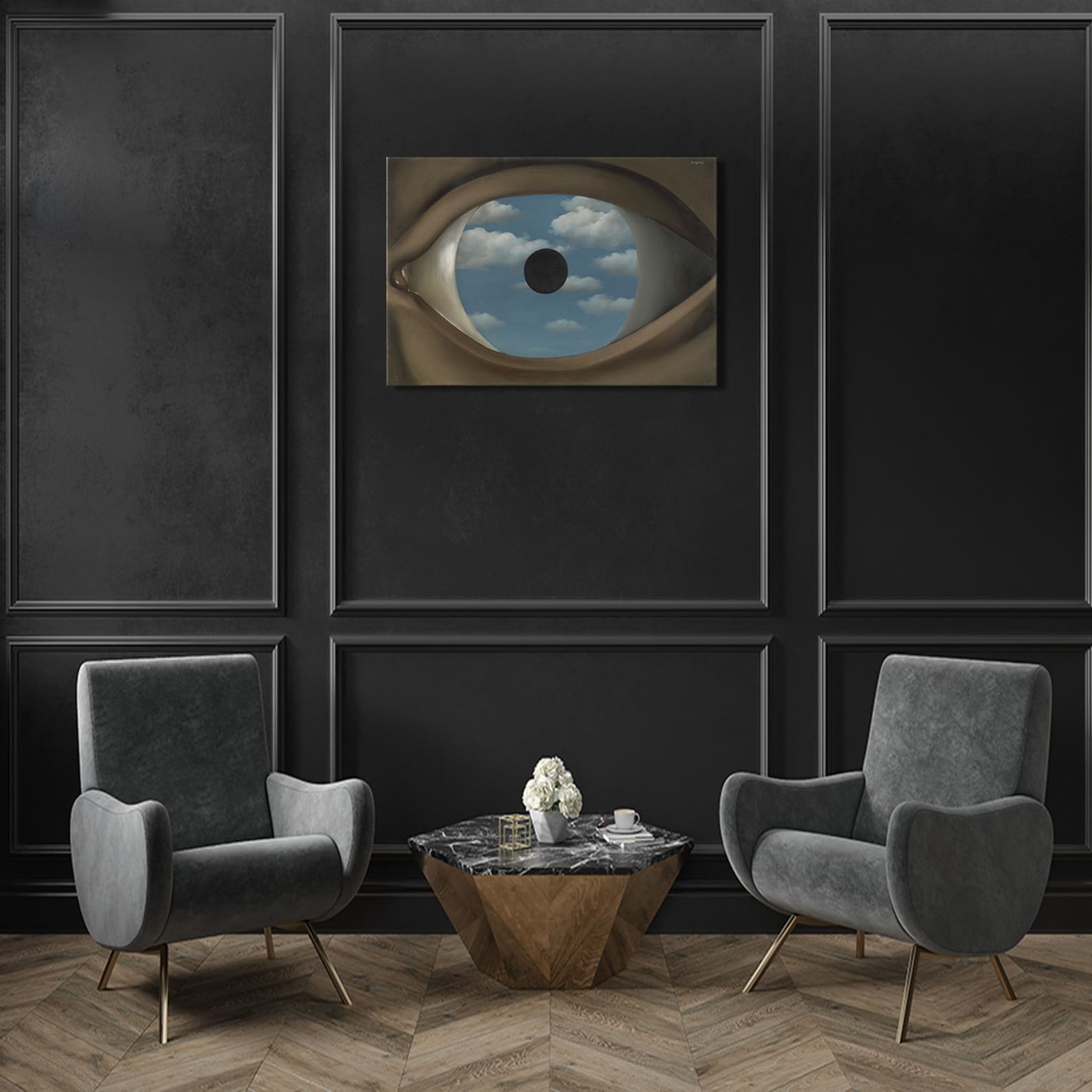 The False Mirror by Rene Magritte Fine Art Poster Print - Etsy