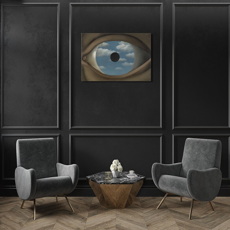 The False Mirror by Rene Magritte Fine Art Poster Print - Etsy