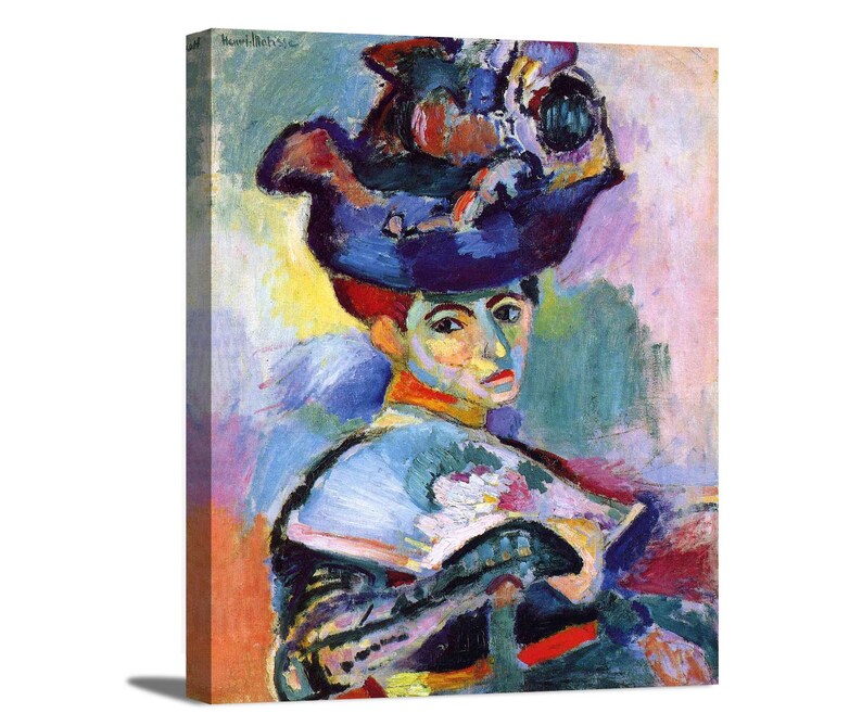 Woman In Hat by Henri Matisse Classic Fine Art People Portrait | Etsy