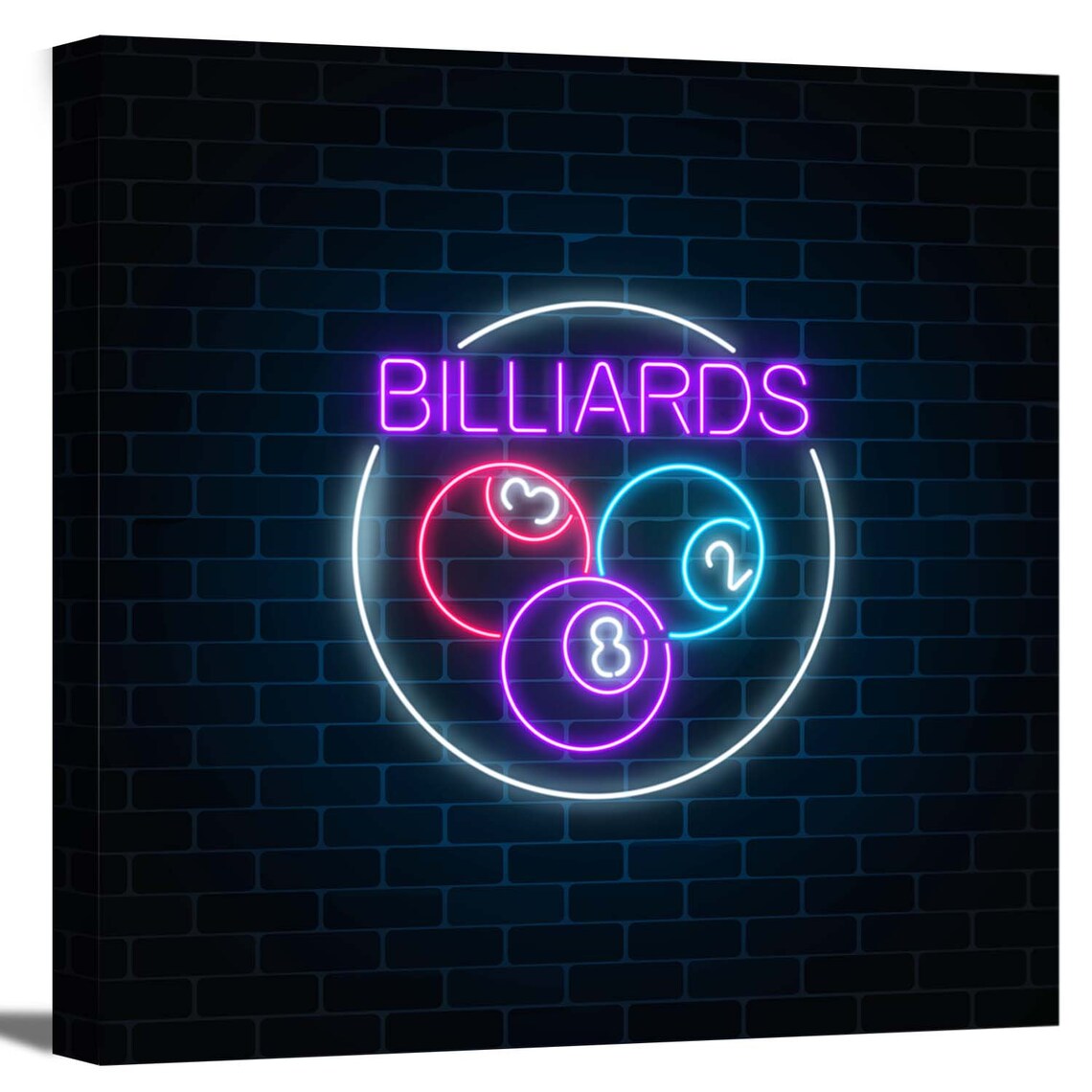 Billiards Neon Sign Board Effect Glowing Pool Hobby Sport Game - Etsy