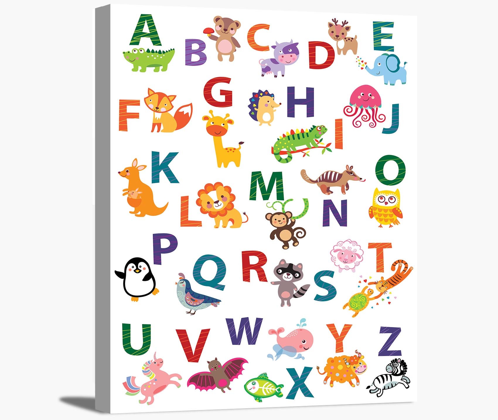 Cute Animal Alphabet ABC Animal Themed Gender Neutral Nursery | Etsy