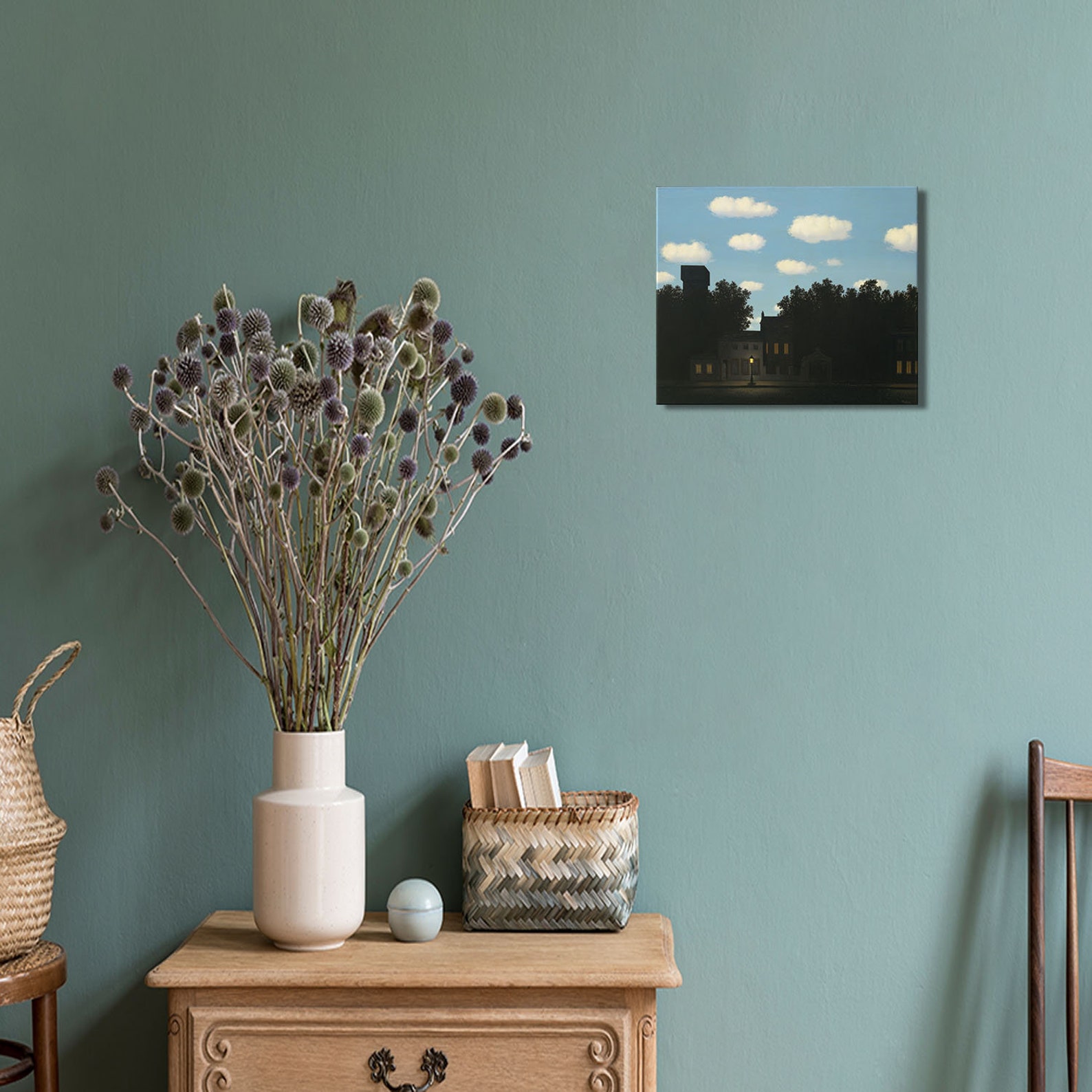 The Empire of Light II by Rene Magritte Fine Art Poster Print Artwork ...