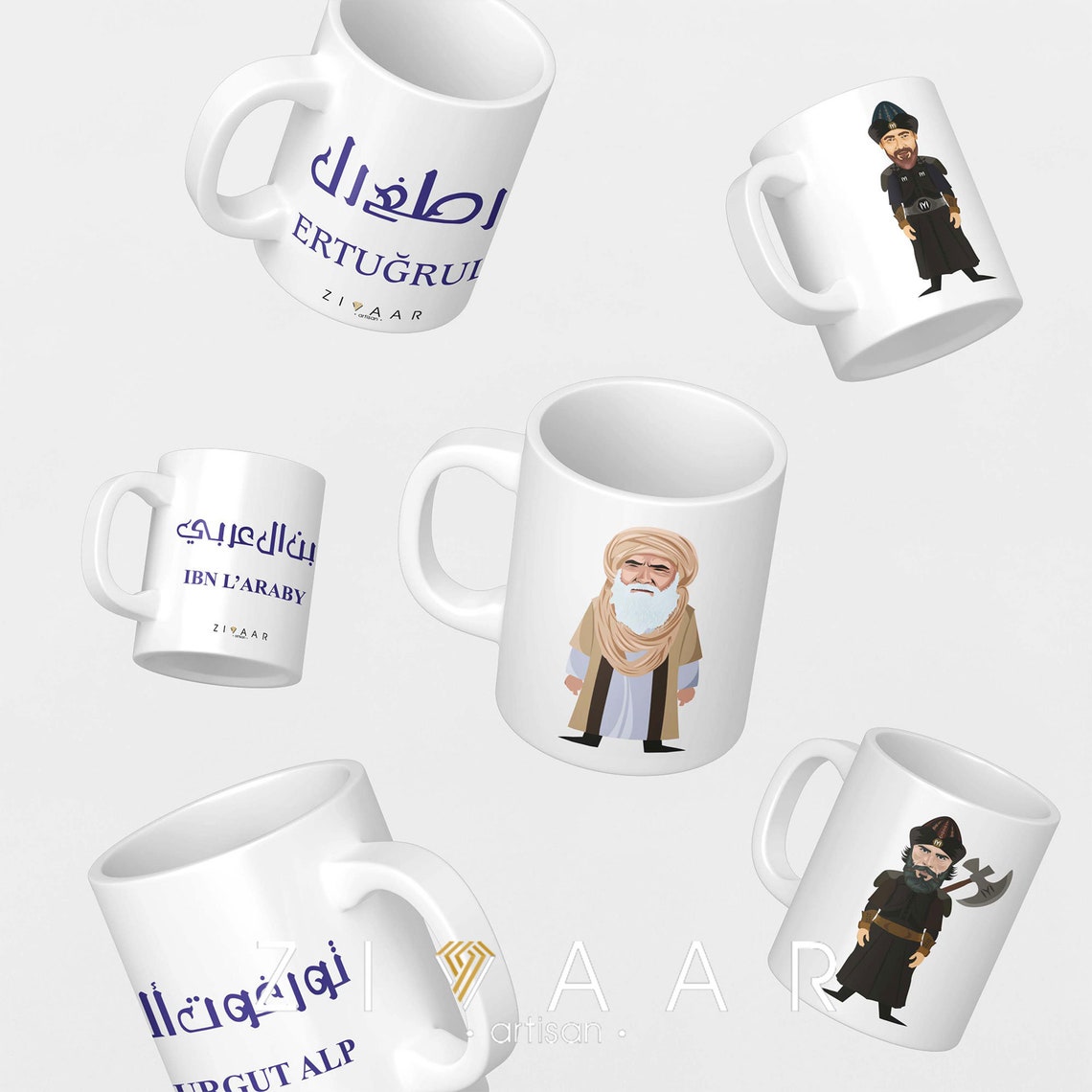 Ertugrul Character Mug TV Theme Kayi Tribe Noyan Turgut Ibn Arabi ...