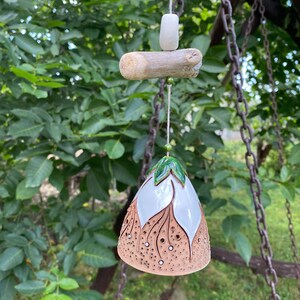 Ceramic Hanging Bells . Room and Garden Decor.handmade.unique Wind ...