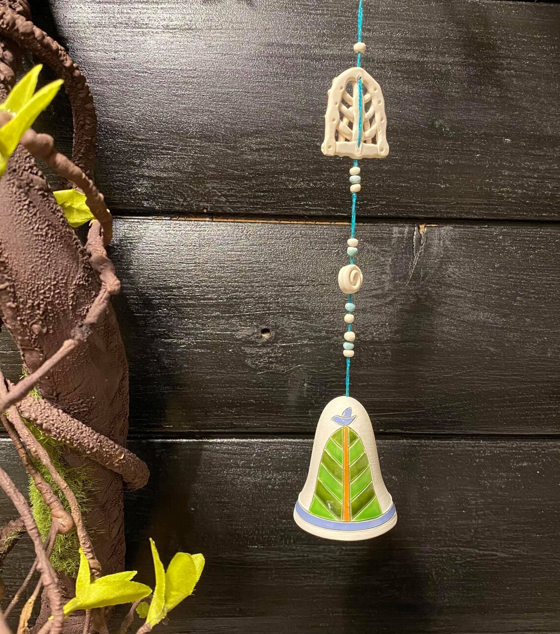 Unique Handmade Ceramic Bells of White Clay. Room and Garden - Etsy