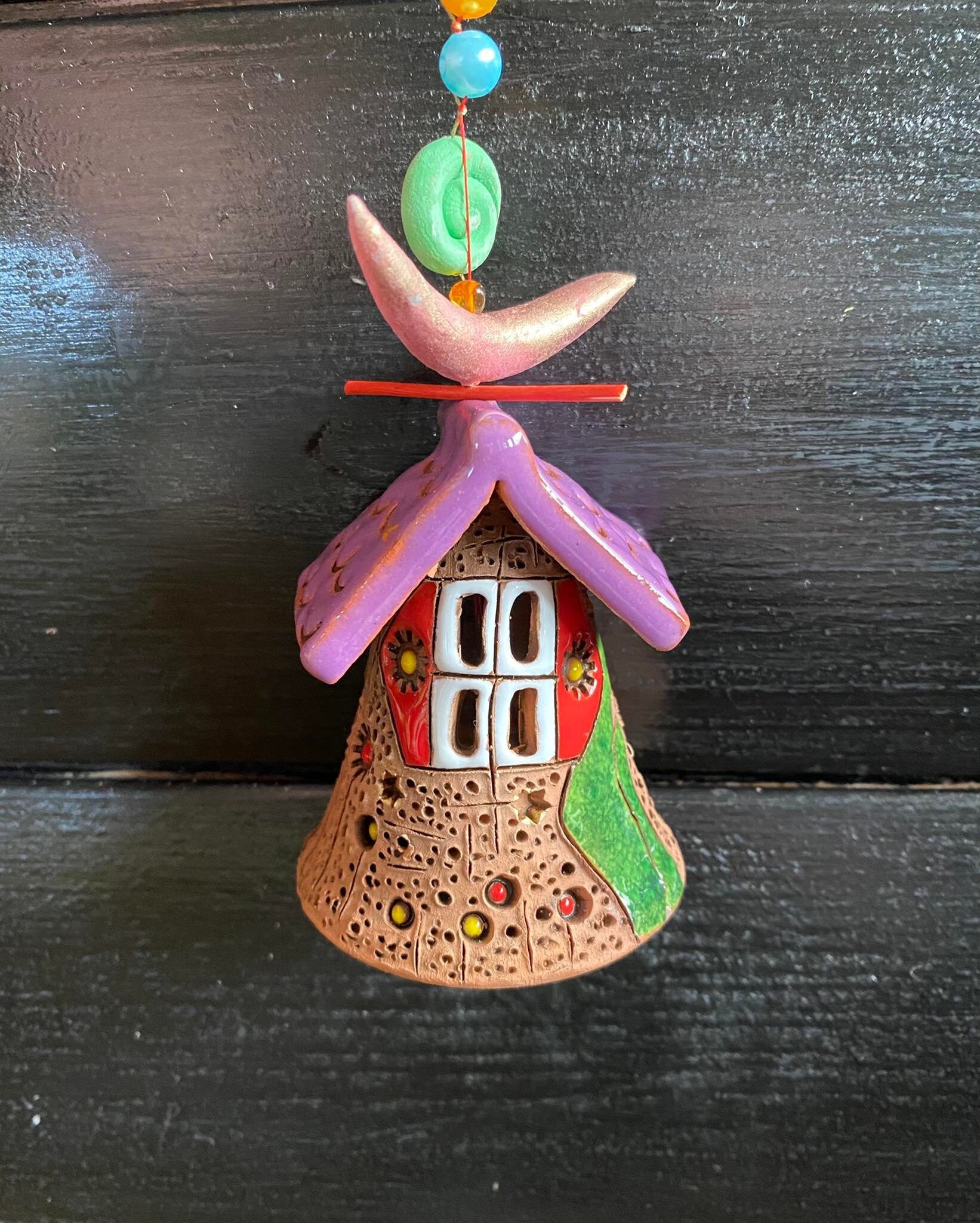 Ceramic House Bells Handmade . Room and Garden | Etsy Australia