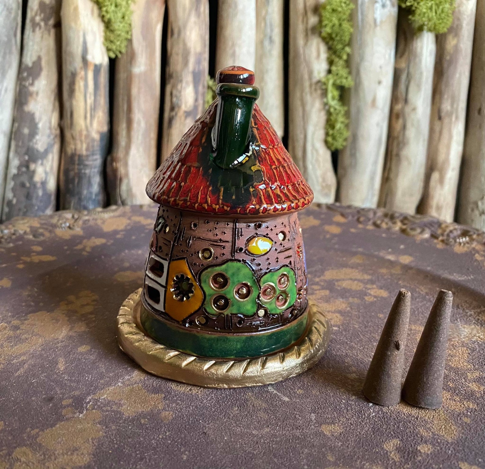 Pottery Incense Holder.original Home Fragrances.handmade Ceramic ...
