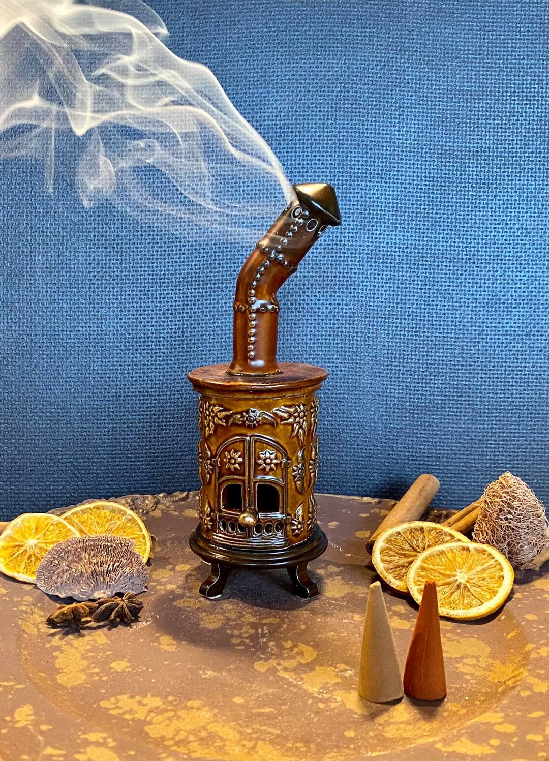 Handmade Ceramic Incense Cone Burner, Modern Pottery Oven - Etsy
