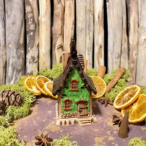 Ceramic Incense House.ceramic Handmade Incense Holders Incense Cone ...