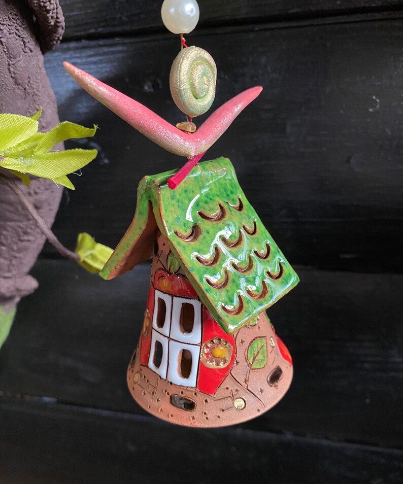 Ceramic House Bells Handmade . Room and Garden - Etsy