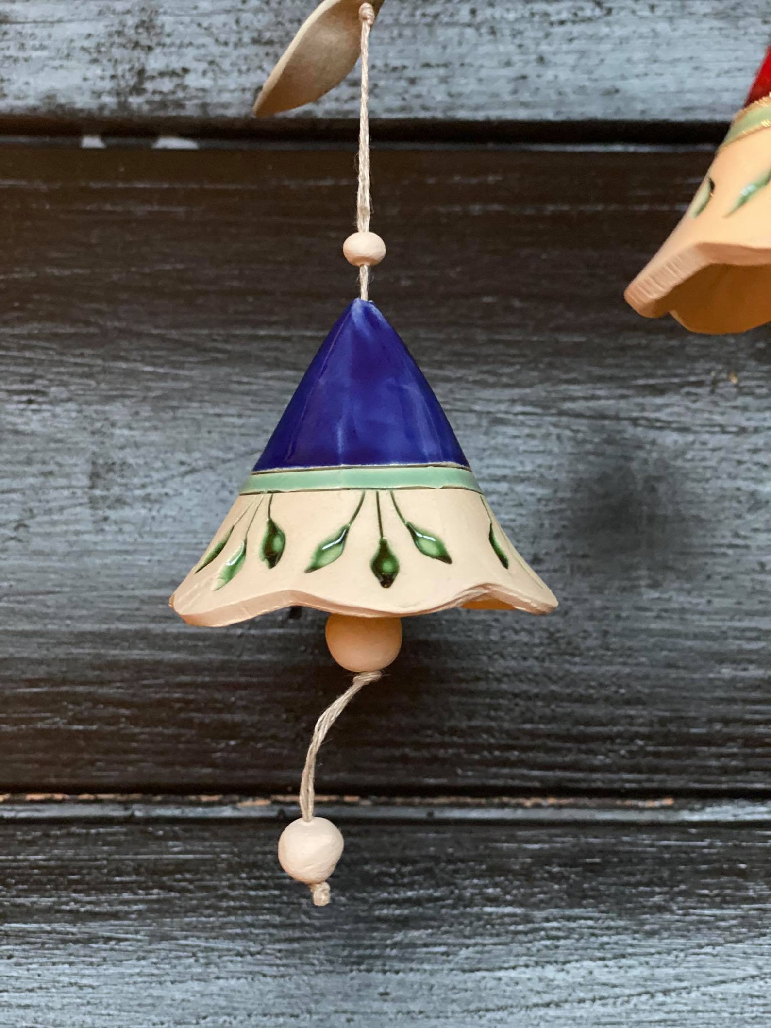 Handmade wind chime flower painted.Unique Handmade Ceramic | Etsy