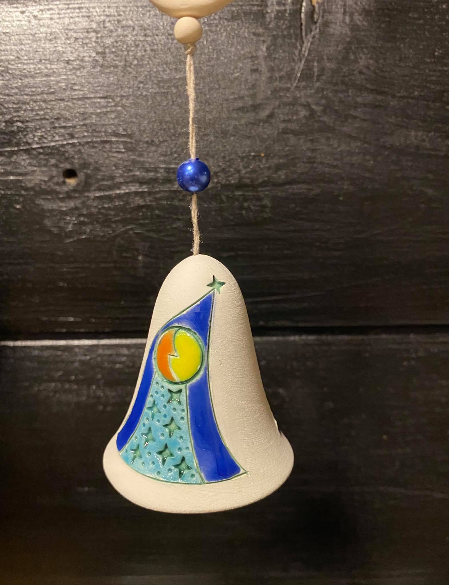 Unique Handmade Ceramic bells of white clay. Room and Garden | Etsy
