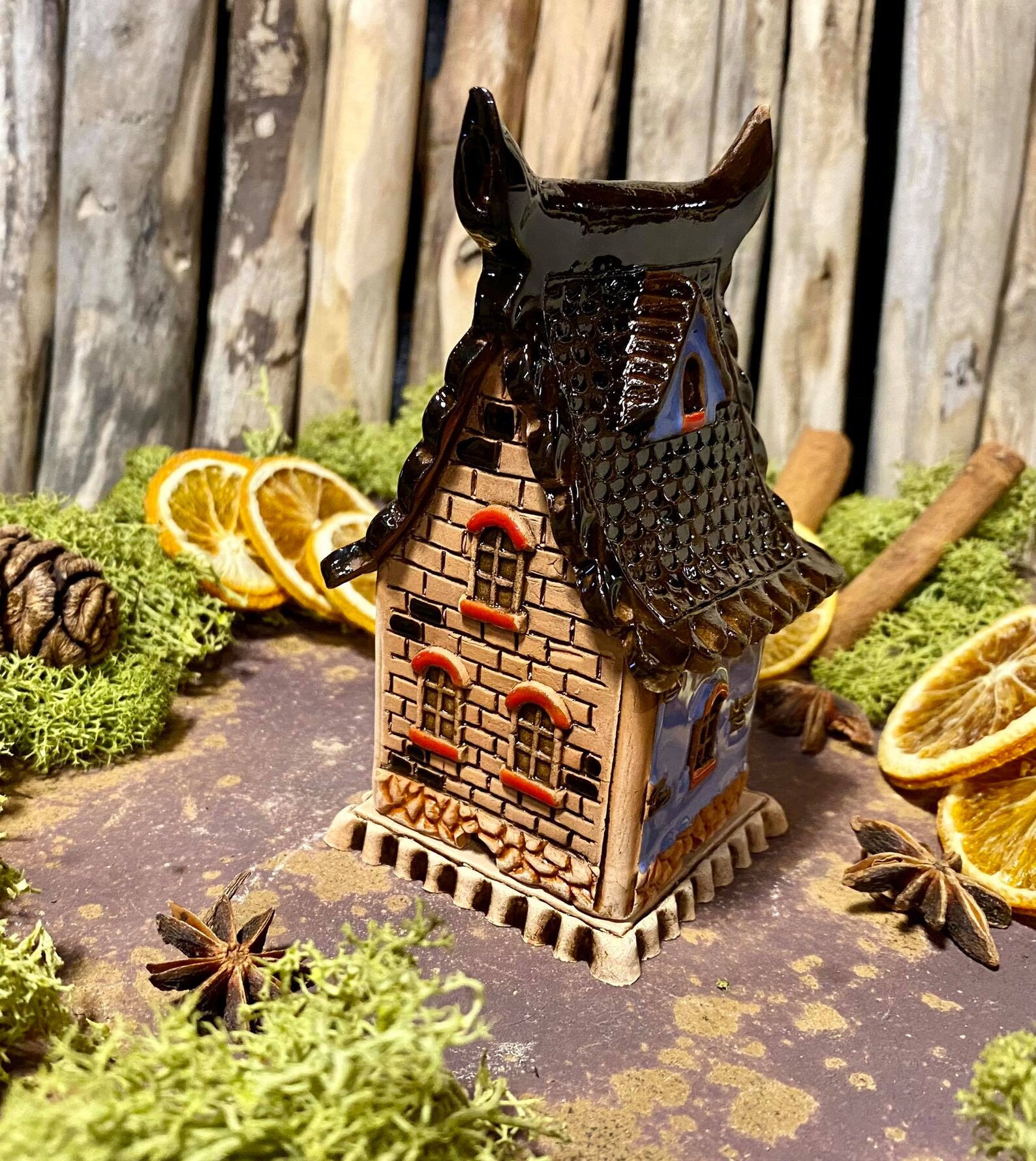 Ceramic Incense House.ceramic Handmade Incense Holders Incense - Etsy